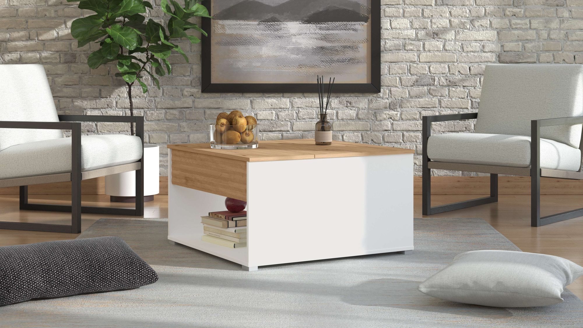 Home Affaire Couchtisch Taranto Kaffeetisch 80 Cm Quadratische Form